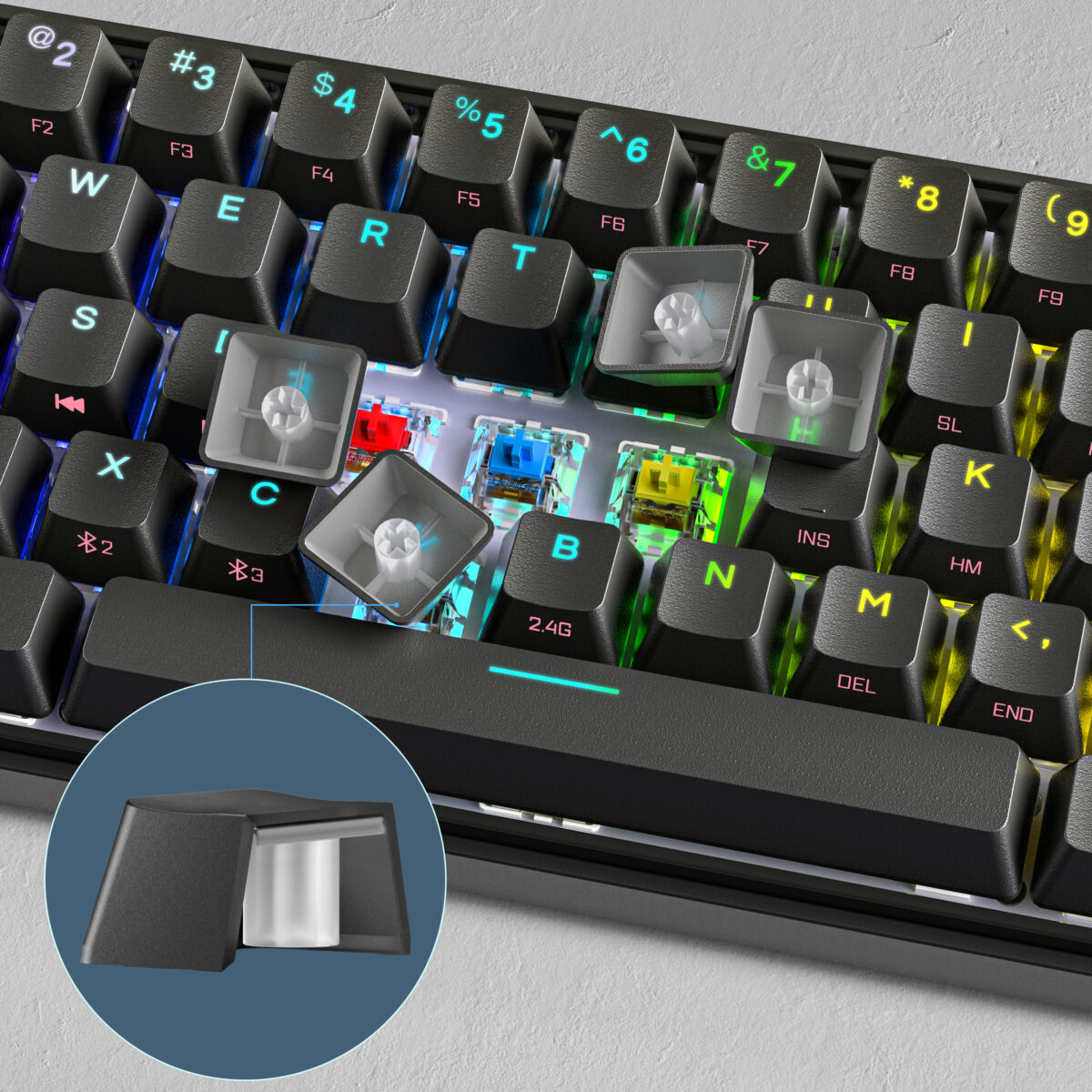 Kemove K61 Snowfox | Shadow Mechanical Keyboard - Kemove Mechanical ...