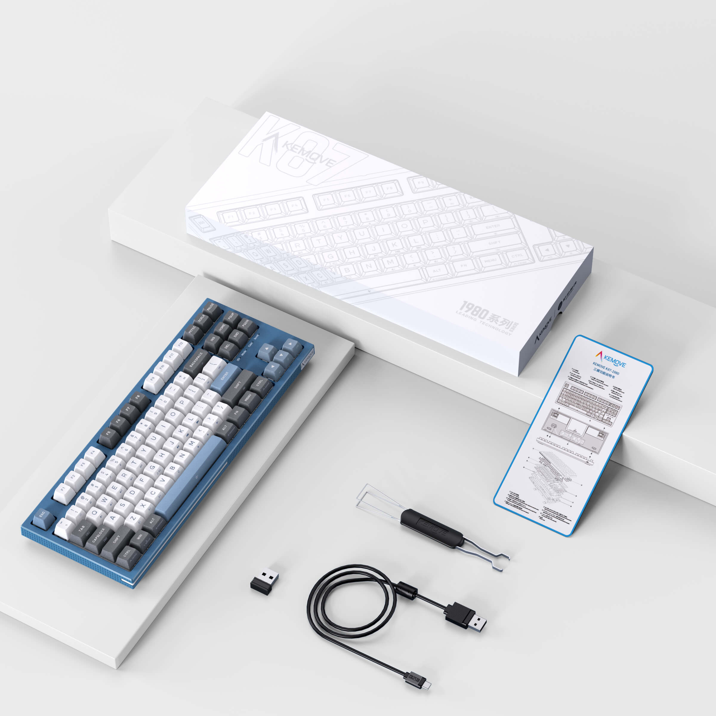 Kemove K87 1980 Mechanical Keyboard - Kemove Mechanical Keyboard