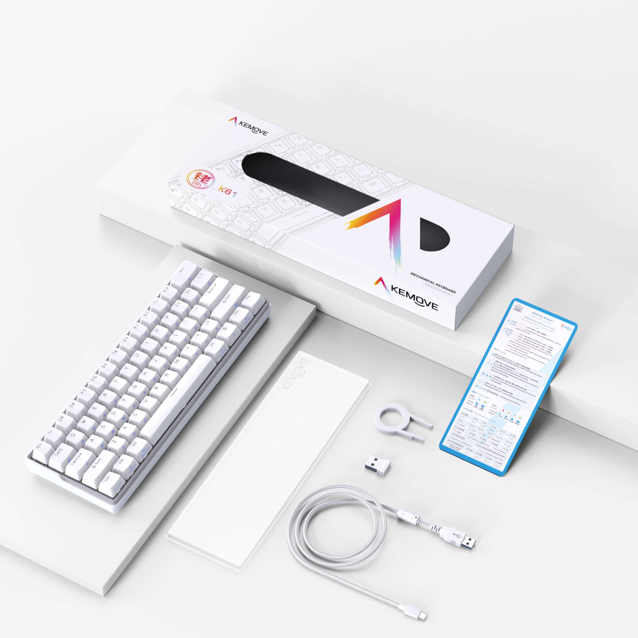 Kemove K61 Snowfox | Shadow Mechanical Keyboard - Kemove Mechanical ...
